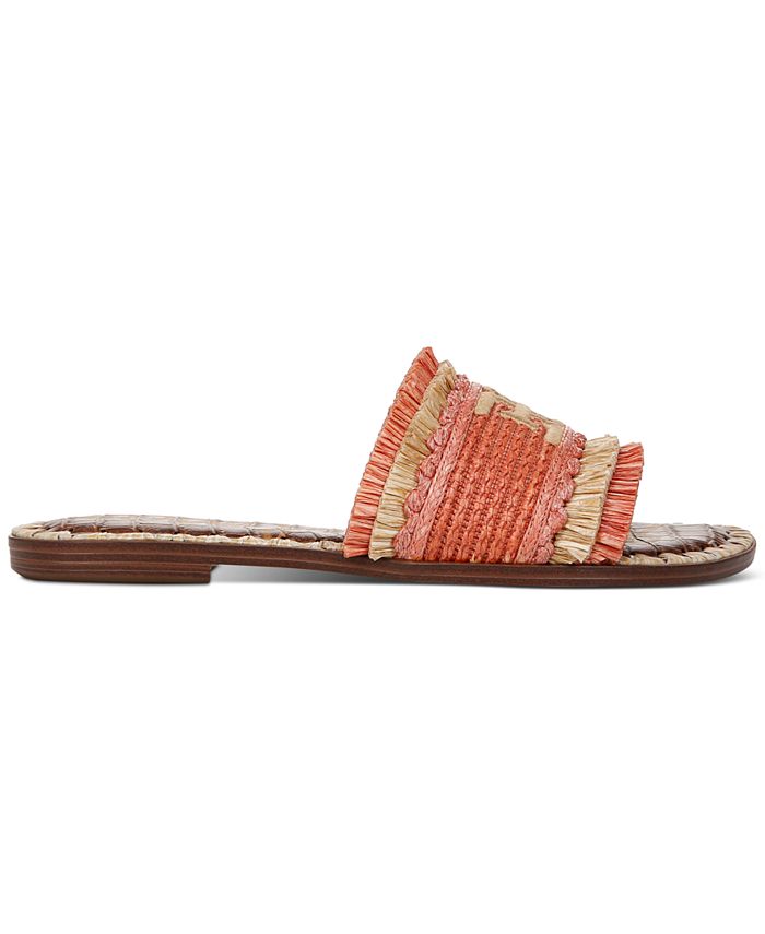 Sam Edelman Georgia Raffia Slide Sandals - Macy's