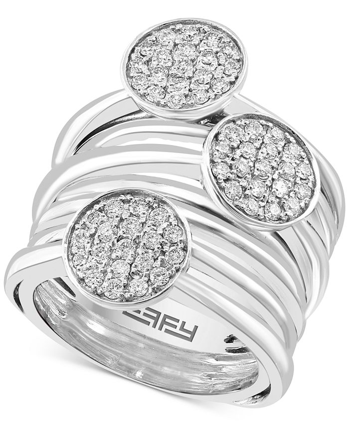 EFFY Collection EFFY® Diamond Disc Cluster Multirow Statement Ring (5/8 ...