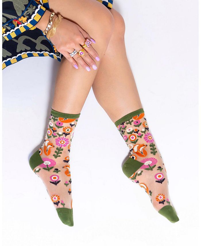 Sock Candy Women's Feeling Foxy Sheer Sock - Macy's