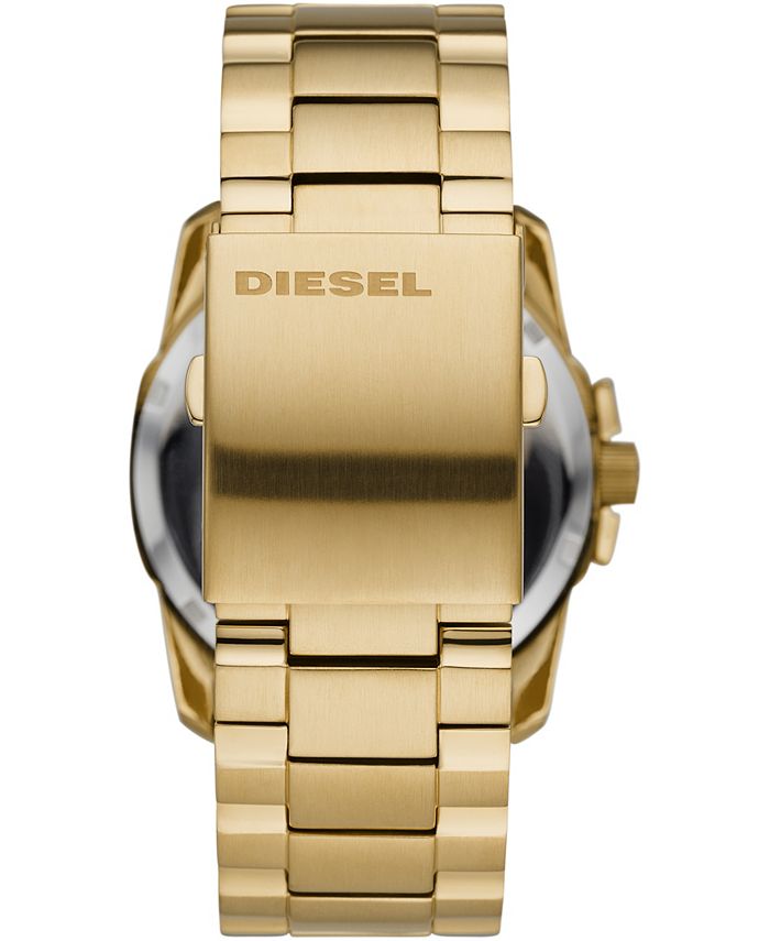 Diesel Men's Master Chief Three-Hand Gold-Tone Stainless Steel Watch ...