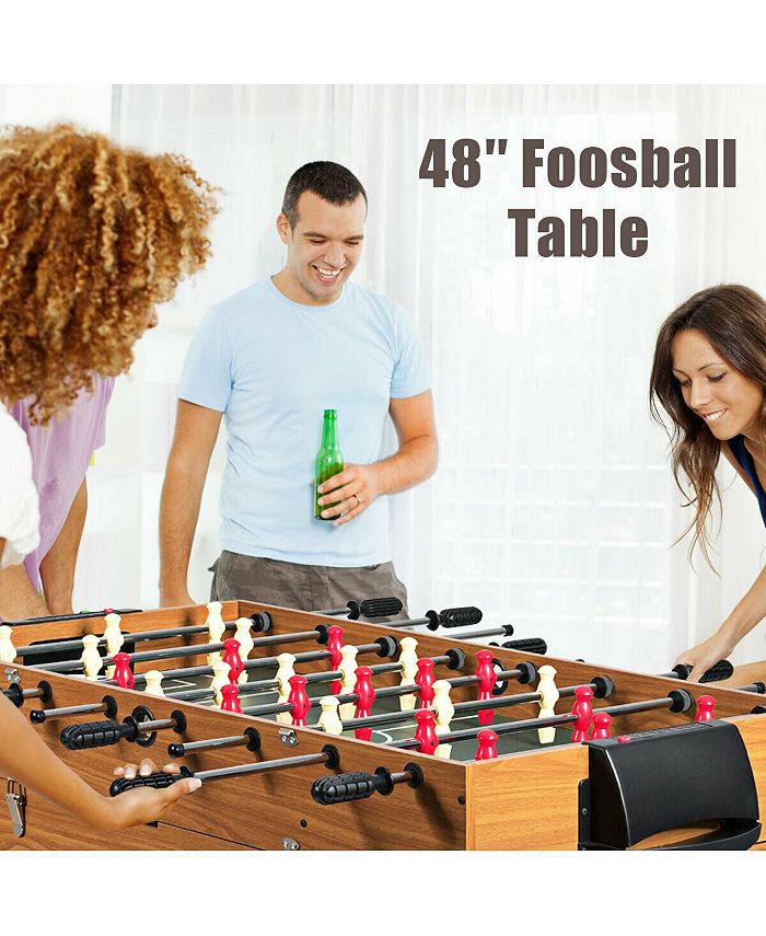 SUGIFT 48 Inch 3-In-1 Multi Combo Game Table with Soccer for Game Rooms ...