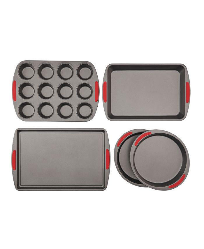Good Cook Mega grip 5 Piece Nonstick Steel Bakeware Set with Cookie ...