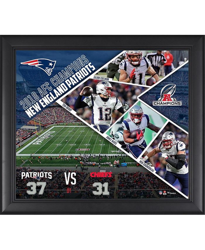 Fanatics Authentic New England Patriots 2018 AFC Champions Framed 15 ...