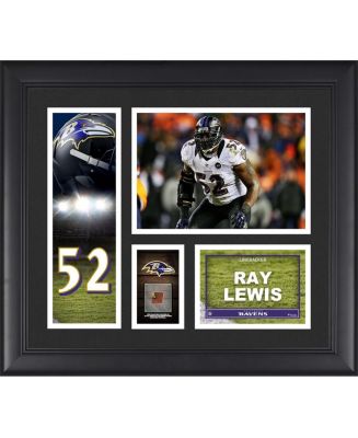 Ray Lewis Baltimore Ravens Framed 15" x 17" Player Collage with a Piece ...