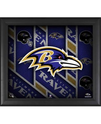 Baltimore Ravens Framed 15" x 17" Team Threads Collage - Macy's