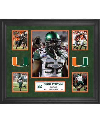 Denzel Perryman Miami Hurricanes Framed 23'' x 27'' 5-Photo Collage ...