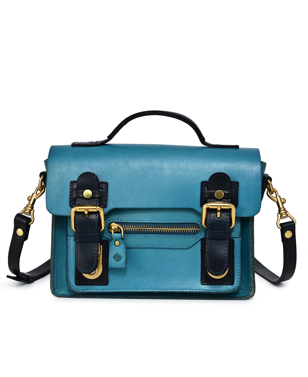 Click here for Aster Mini Satchel - Turquoise/Aqua prices
