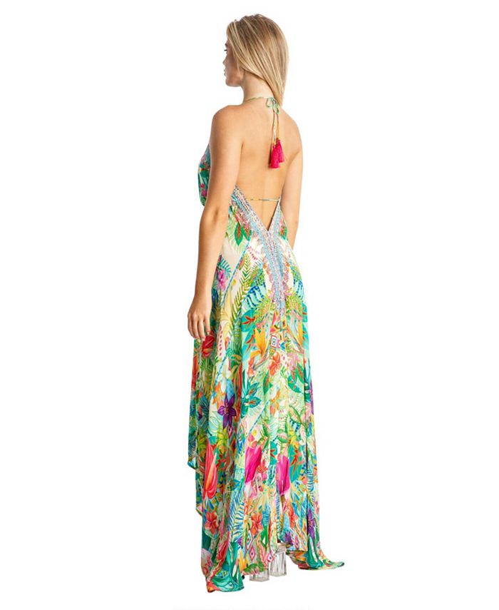 La Moda Clothing Women's Maxi halterneck dress - Macy's