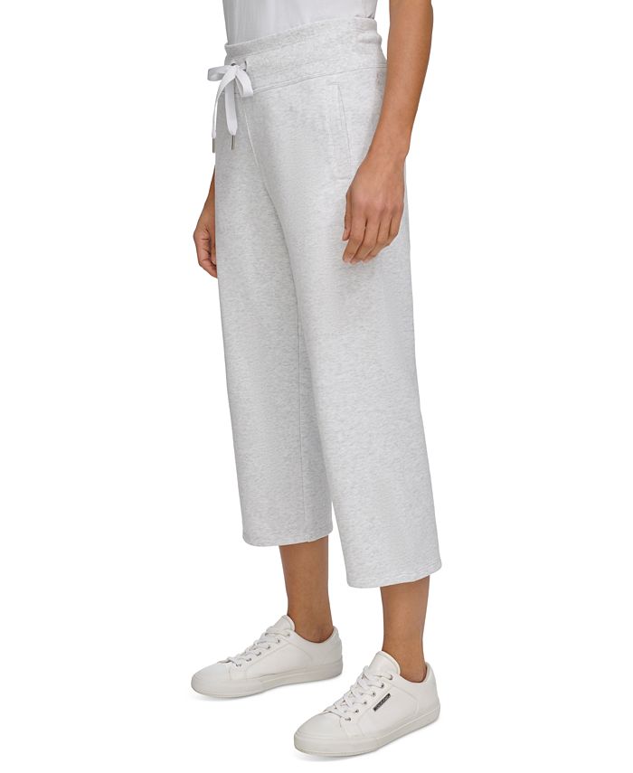 Calvin Klein Women's Cropped Drawstring-Waist Pants - Macy's