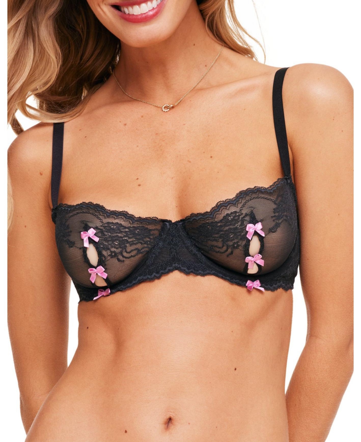 Click here for Adore Me Womens Margeaux Unlined Balconette Bra -... prices