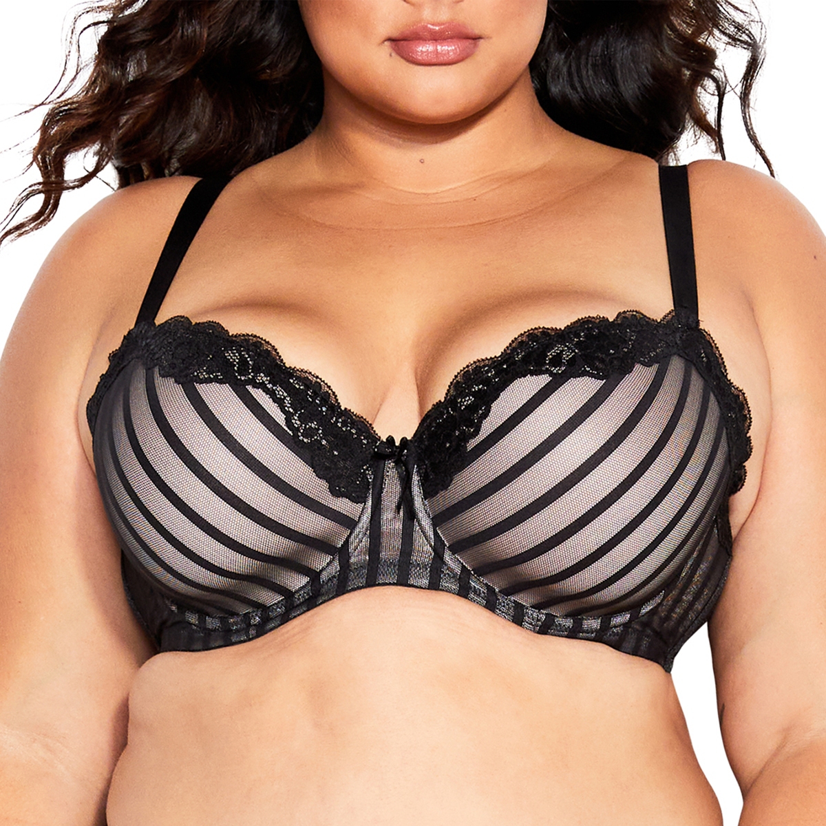 Click here for City Chic Plus Size Fifi Contour Bra - Black prices