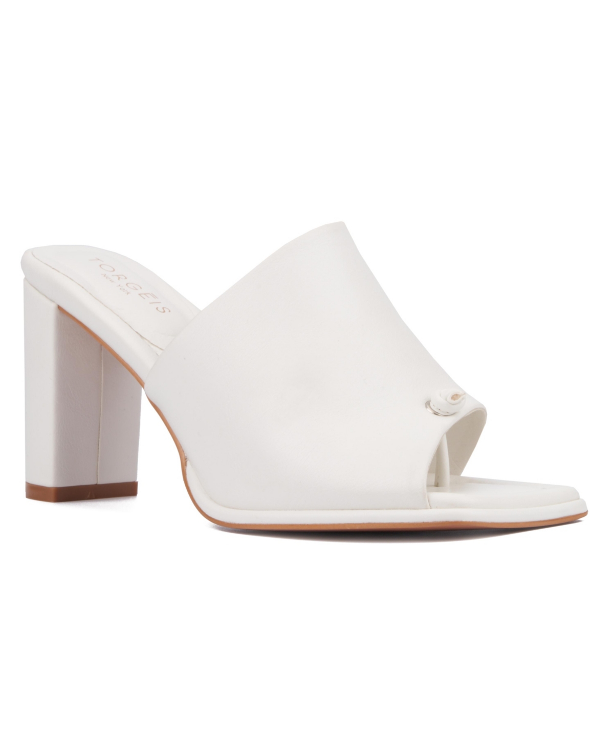 Click here for Womens Darla Heel Slide Sandals - White prices