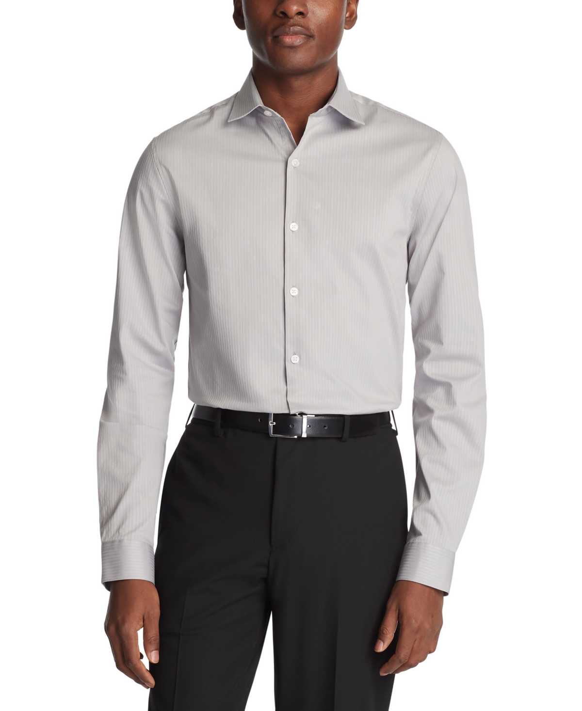Click here for Kenneth Cole Reaction Mens Slim Fit Tonal Stripe D... prices