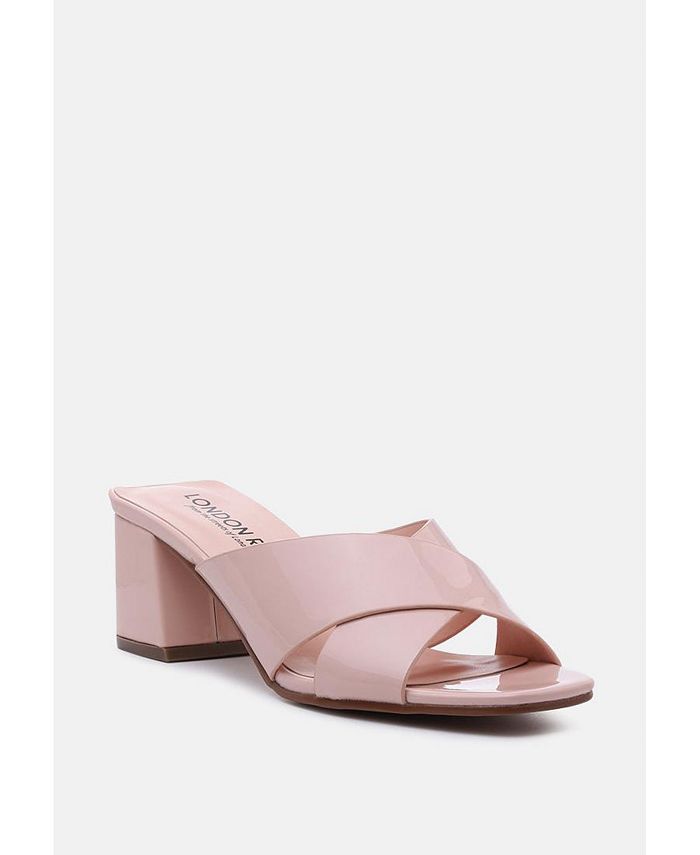 London Rag emine block heeled slip-on sandals - Macy's