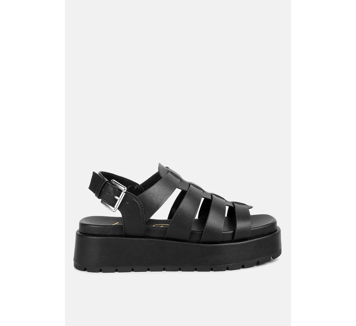 Click here for gayle platform gladiator sandals - Black prices