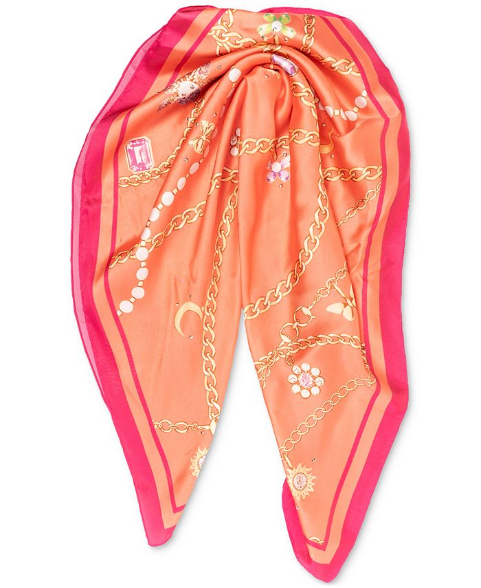 Giani Bernini Women's Embellished Printed Square Scarf - Macy's