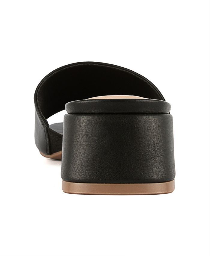 Sugar Women's Uniform 3 Slip-On Block Heel Sandals - Macy's