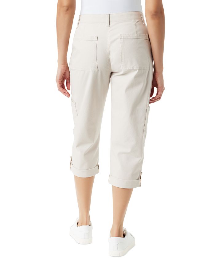 Gloria Vanderbilt Women's Adjustable-Hem Cargo Capri Pants - Macy's