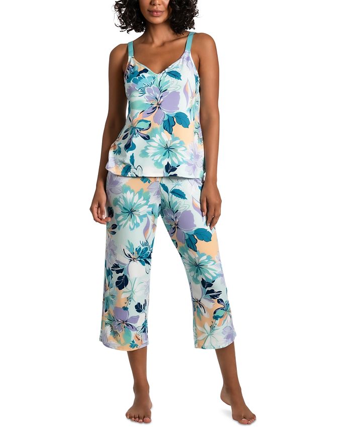 Linea Donatella Women's 2-Pc. Perrine Cropped Pajamas Set - Macy's