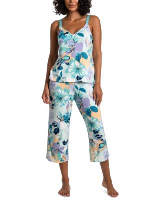 Linea Donatella Women's 2-Pc. Perrine Cropped Pajamas Set - Macy's