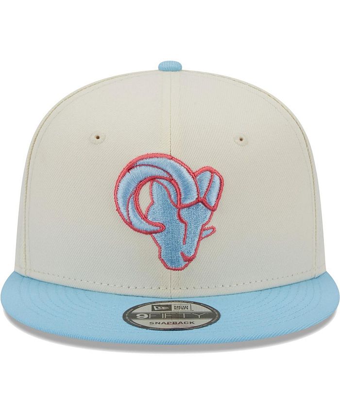 New Era Men's Cream, Light Blue Los Angeles Rams Two-Tone Color Pack ...