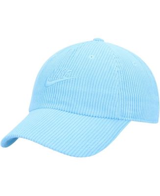 Men's and Women's Nike Light Blue Corduroy Lifestyle Club Adjustable ...