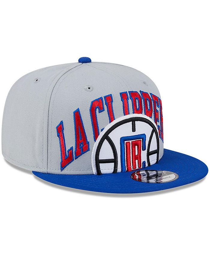 New Era Men's Gray, Royal LA Clippers Tip-Off Two-Tone 9FIFTY Snapback ...