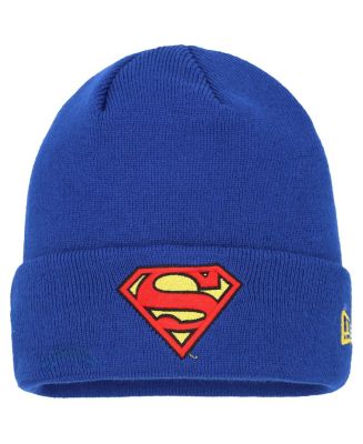 Men's and Women's New Era Blue Superman Cuffed Knit Hat - Macy's