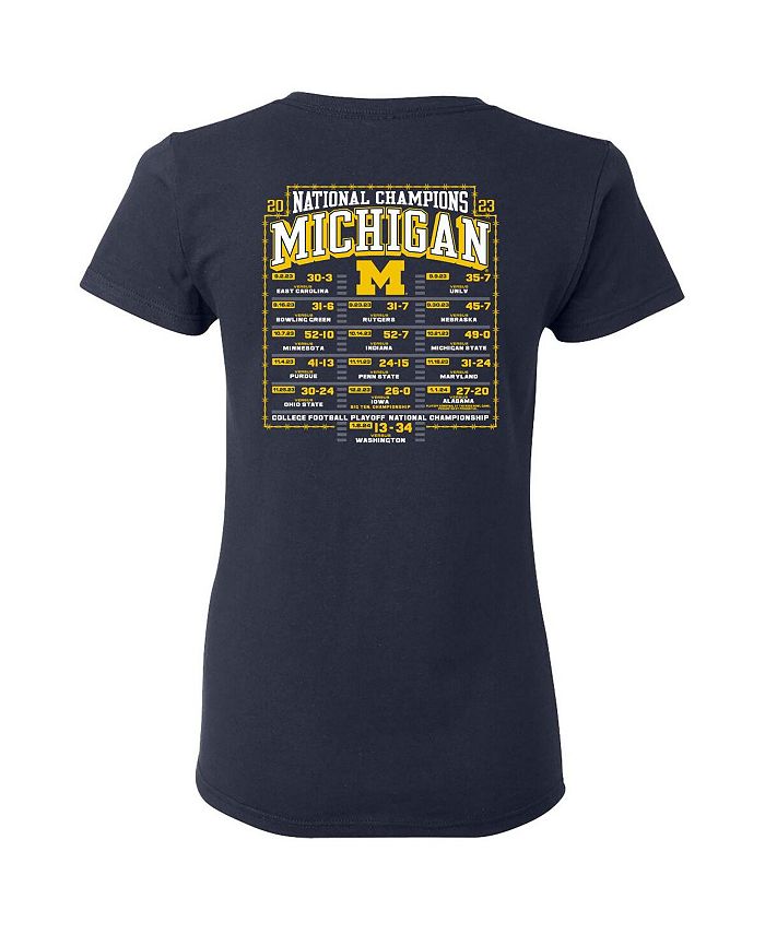 Blue 84 Women's Navy Michigan Wolverines College Football Playoff 2023 ...