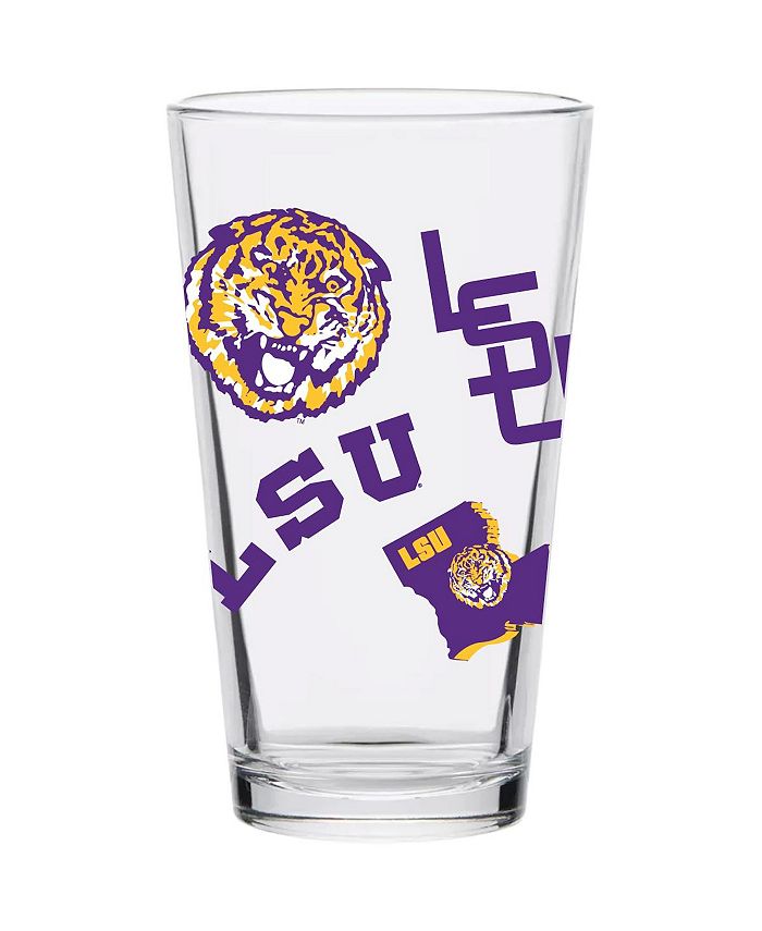 Indigo Falls LSU Tigers 16 Oz Medley Distressed Vintage-Like Pint Glass ...