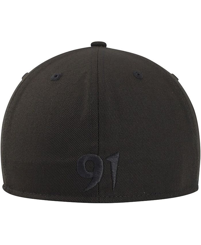 Lids Men's Black Death Row Records Paisley Fitted Hat - Macy's