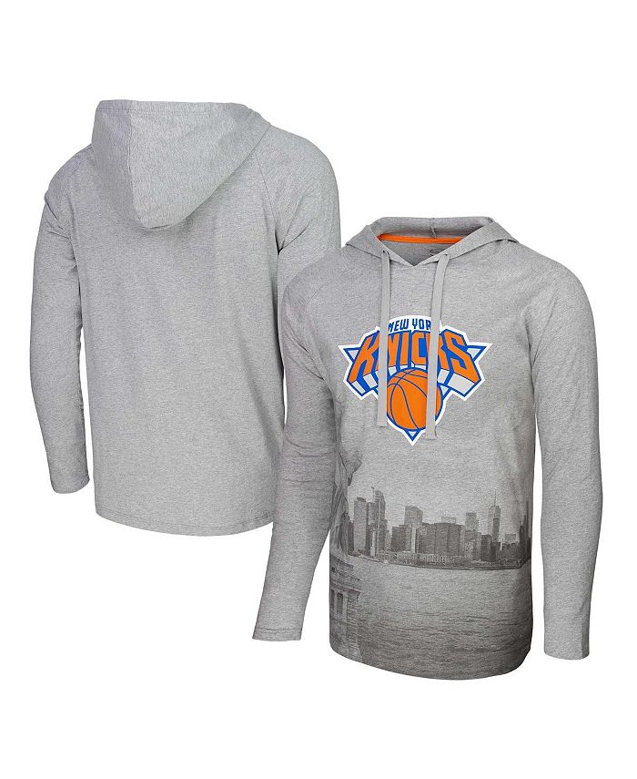Stadium Essentials Men's Heather Gray New York Knicks Atrium Raglan ...