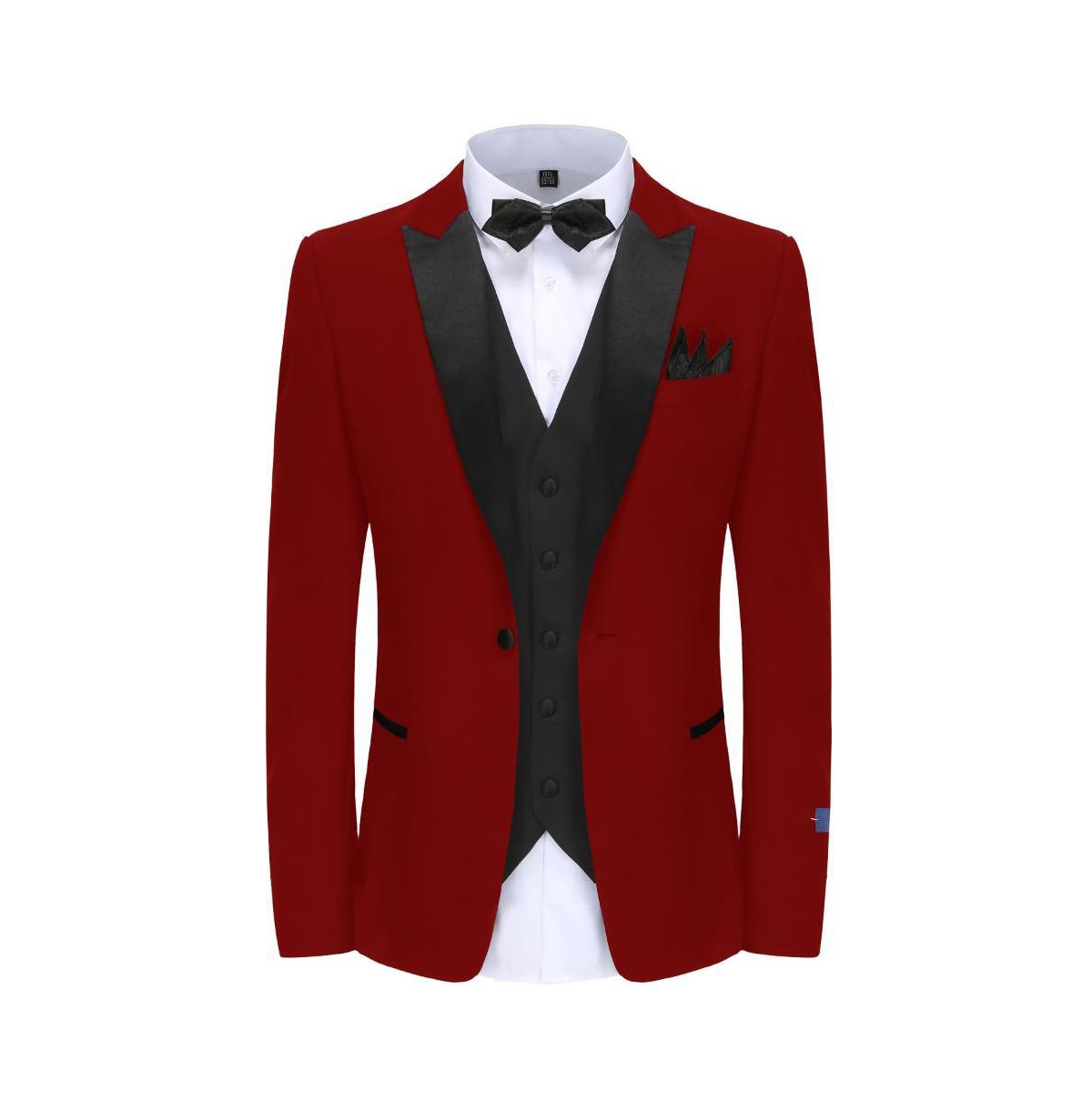 Click here for Gino Vitale Mens 3-Piece Slim Fit Tuxedo with Peak... prices