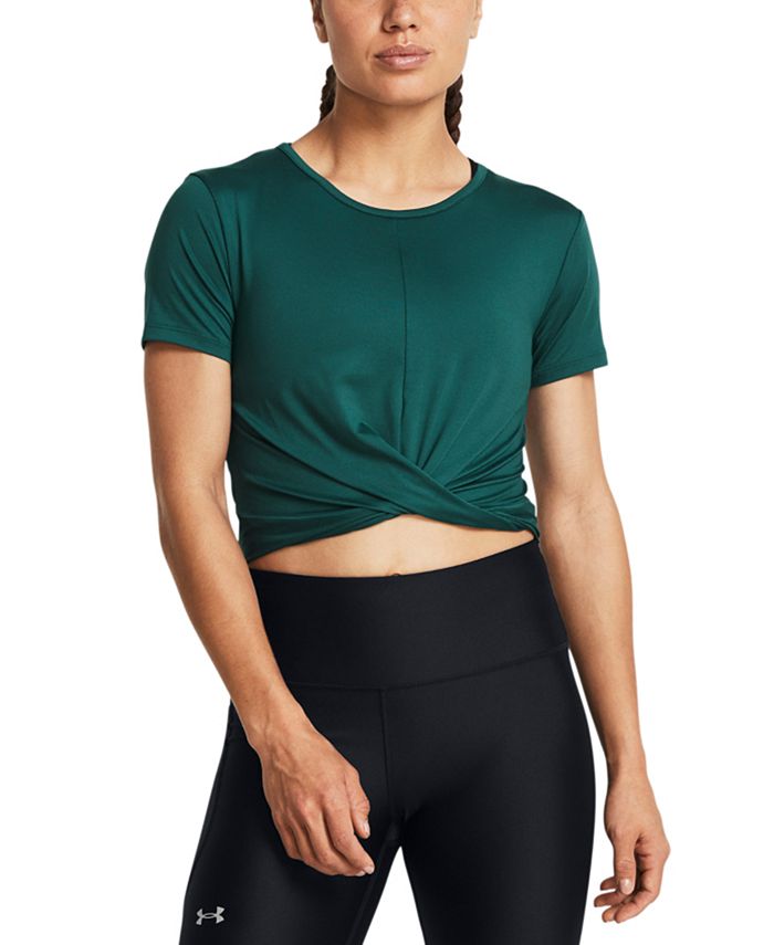 Under Armour Women's Motion Crossover-Hem Cropped Top - Macy's