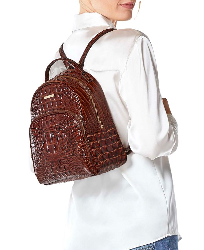 Brahmin Chelcy HoneyBrown Saratoga Leather Backpack - Macy's