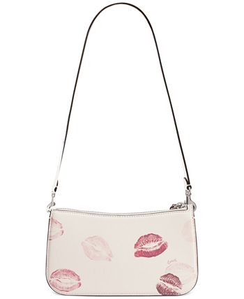 COACH Penn Lip-Print Leather Shoulder Bag - Macy's
