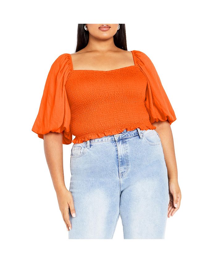CITY CHIC Plus Size Poppie Top - Macy's