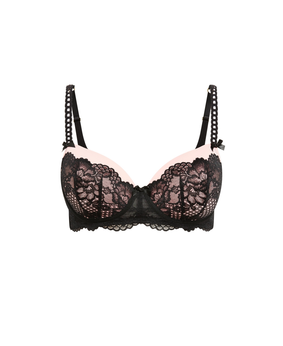 Click here for City Chic Plus Size Leyla Contour Bra - Pink prices