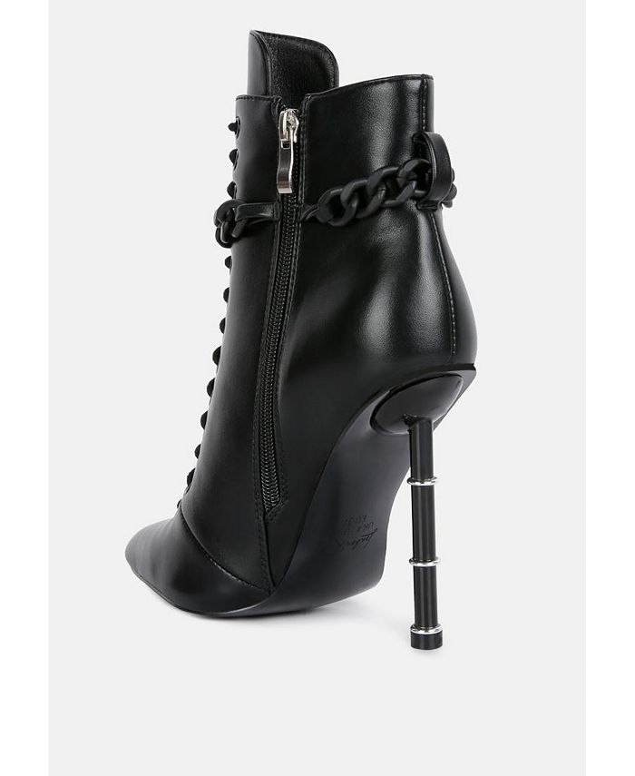 London Rag Moulin ringed stiletto camouflage ankle boot - Macy's