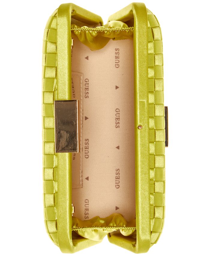 GUESS Twiller Minaudiere Satin Small Crossbody - Macy's