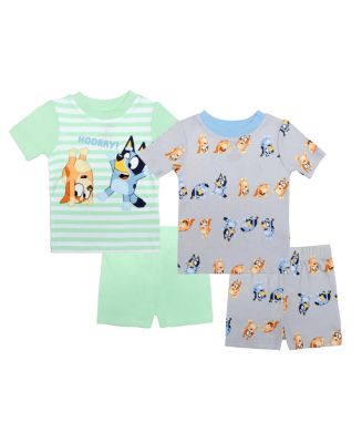 Bluey Toddler Boys Short Pajama Set, 4 Pc - Macy's