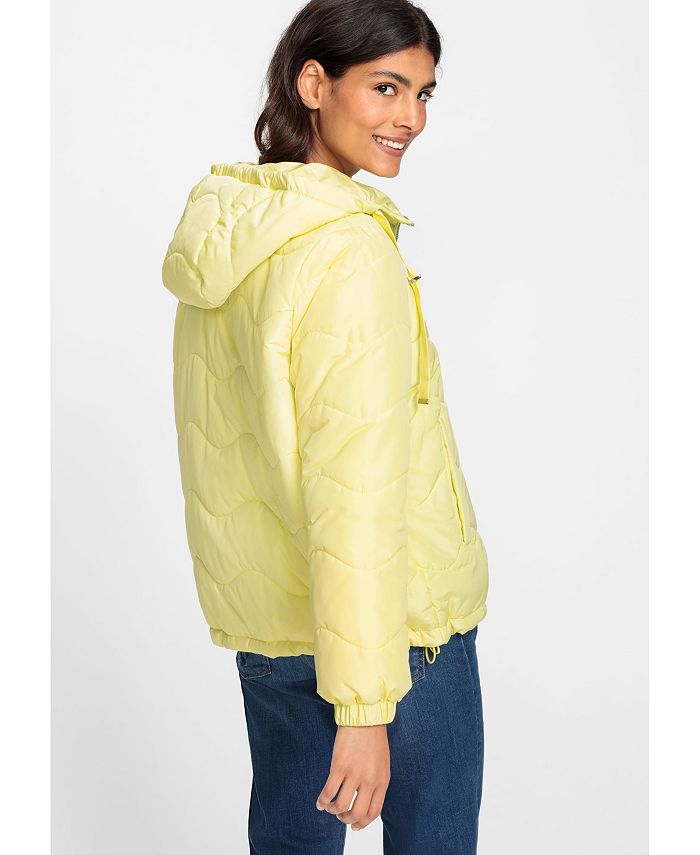 Olsen Women's Long Sleeve Quilted Jacket with Hood - Macy's