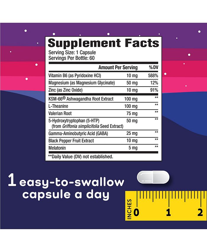 Calmable Stress Relief Aid Plus Sleep Support Capsules - Stress Relief ...