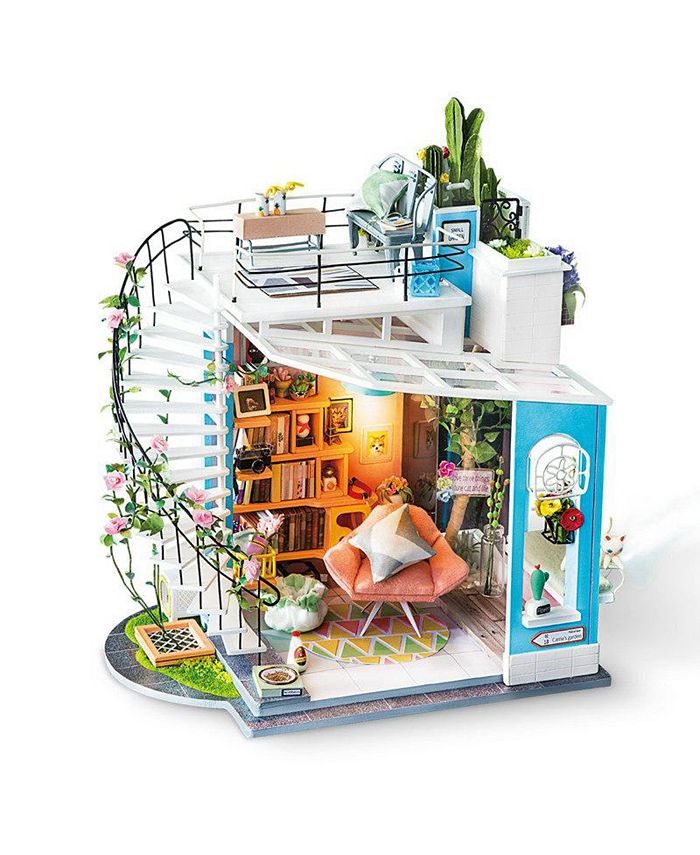 Robotime Adult Teen DIY Miniature Dollhouse Kit - 3D Model Craft Kit ...