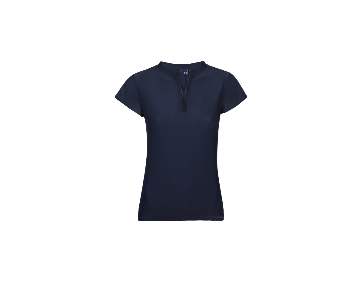 Click here for Ladies Capri Ss Rash Top - Navy prices