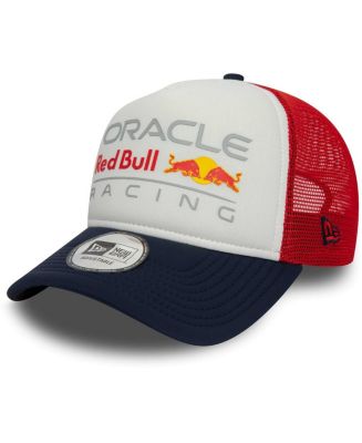 Men's New Era White Red Bull Racing Colorblock E-Frame Trucker ...