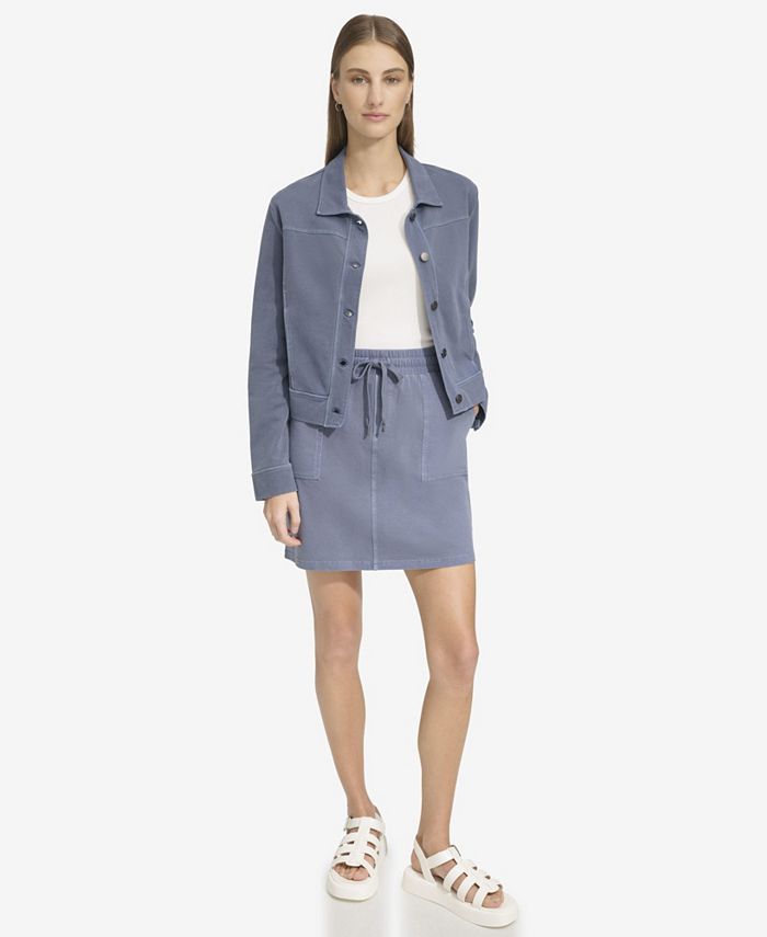 Andrew Marc Sport Women's Soft Stretch Twill Button Front Jacket - Macy's