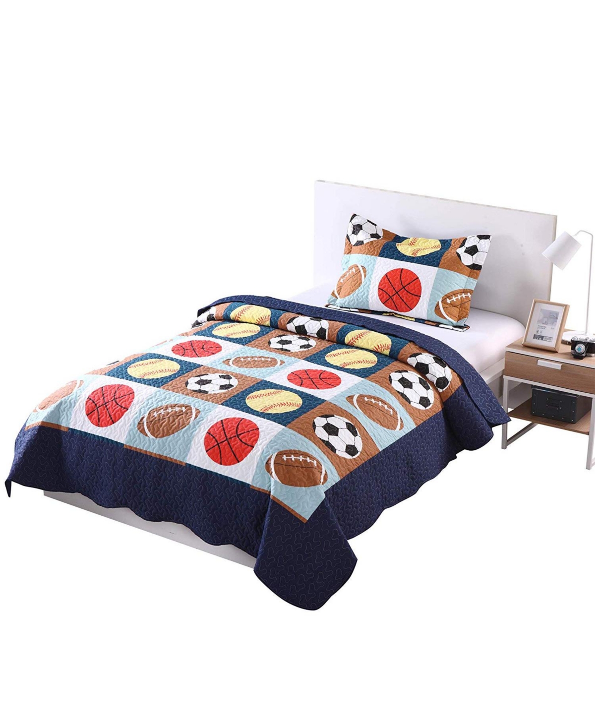 Click here for MarCielo Kids Girls Boys Quilt Set Bedspread Cover... prices