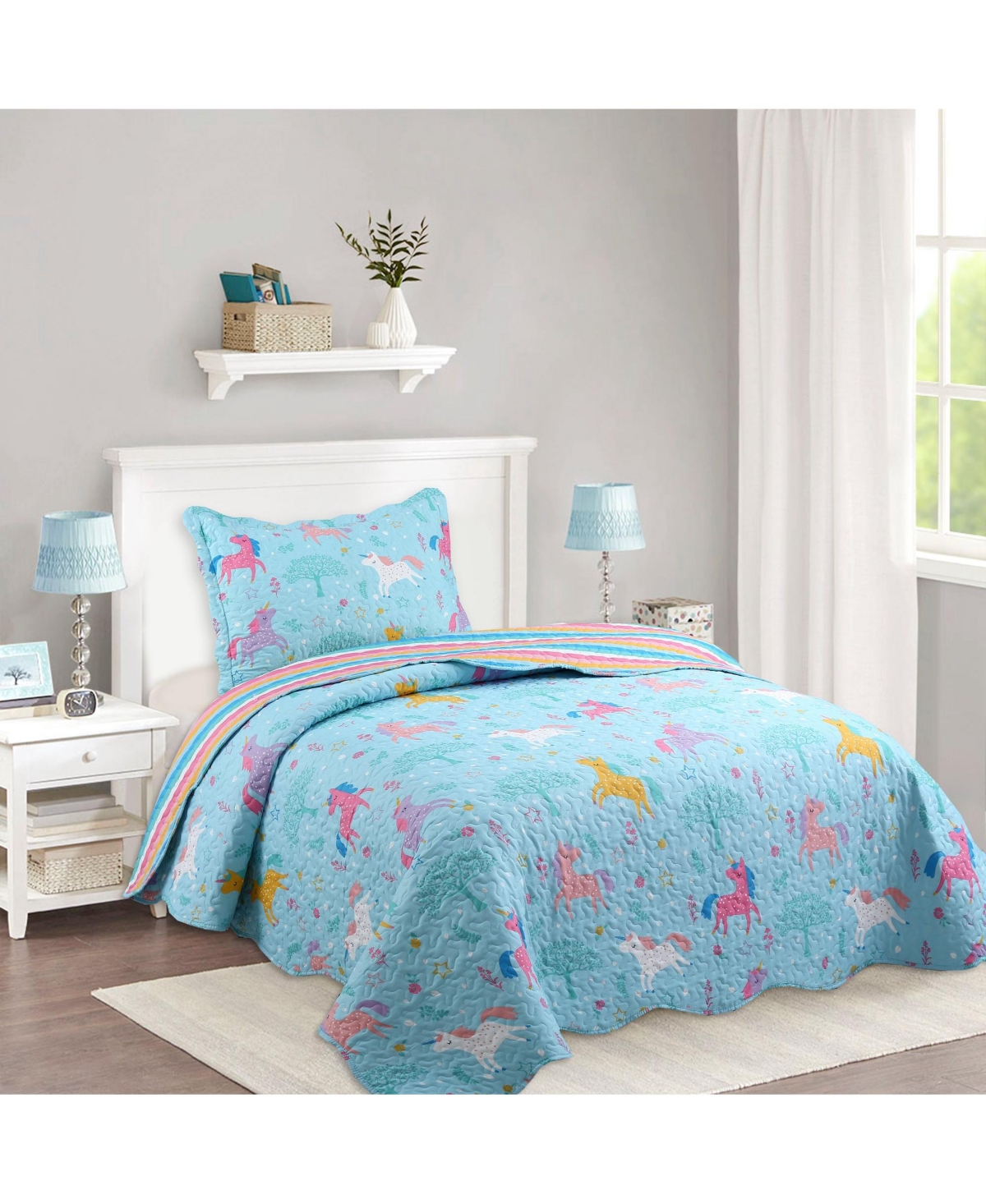 Click here for MarCielo Kids Girls Quilt Set Bedspread Coverlet S... prices