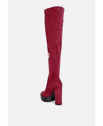 London Rag maple faux suede Over the Knee boots - Macy's